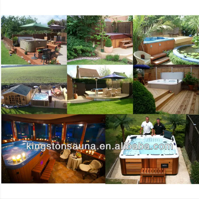 8 Person Kingston Overflow Spa Bath Tub with Balboa System