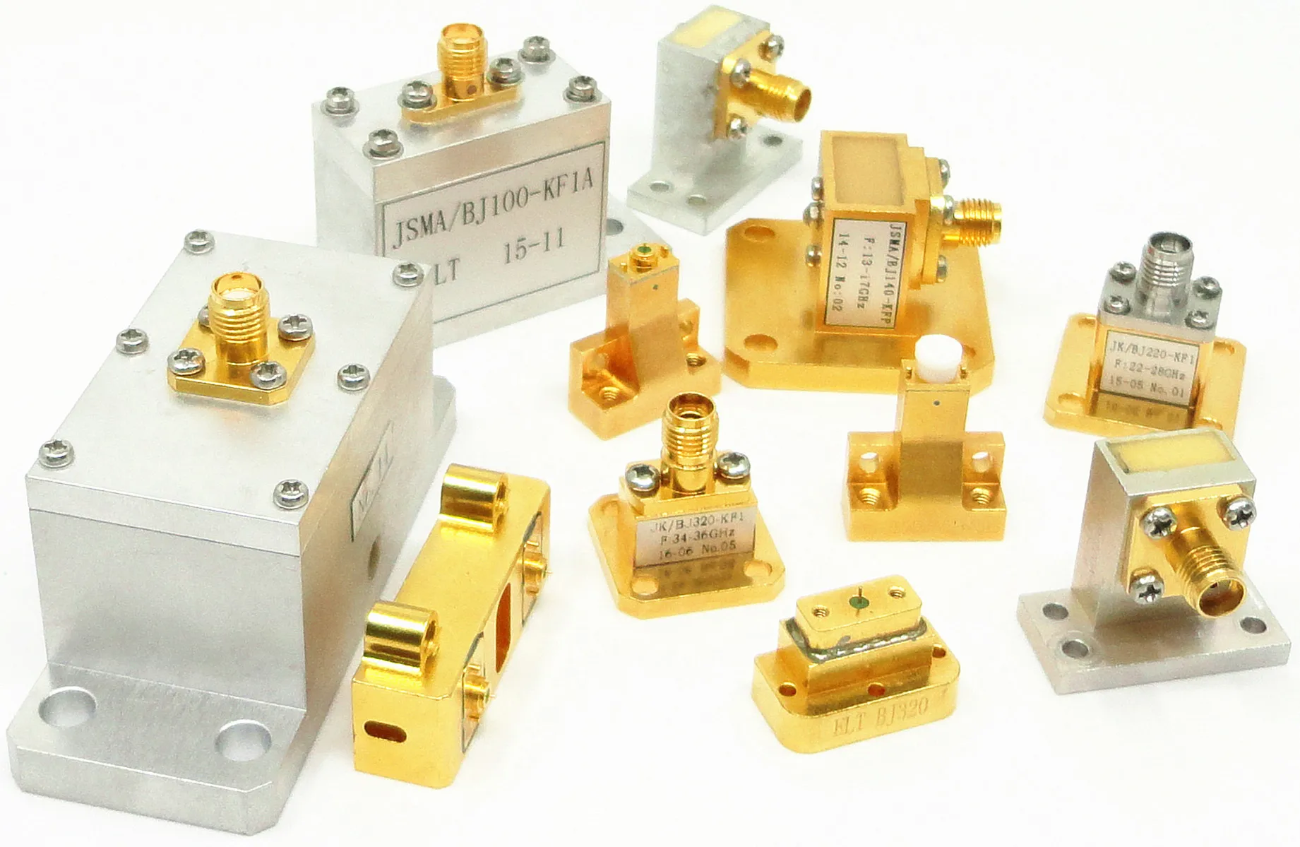 WR90 Waveguide to Coax Adapters - Elite Right Angle Launch