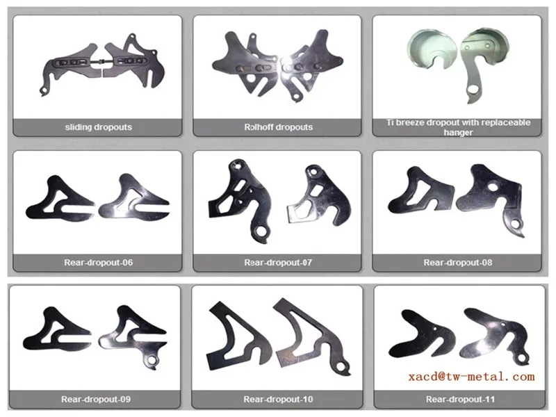 Ti6al 4v Titanium Bicycle Dropouts/rear Ends Sliding Replace Dropouts ...