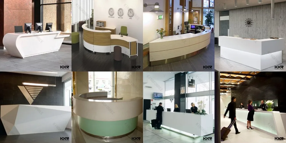 New Design Elegant Shape Reception Counter/front Desk/reception Desk ...