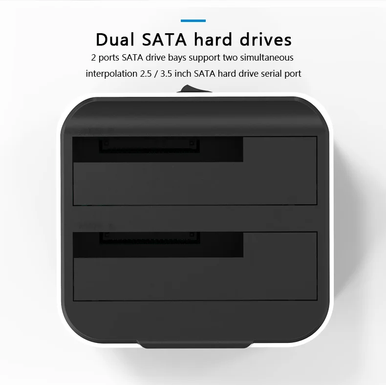 Blueendless Bs-hd05 2-bay Usb3.0 Docking Station Suit All 2.5"/3.5 ...