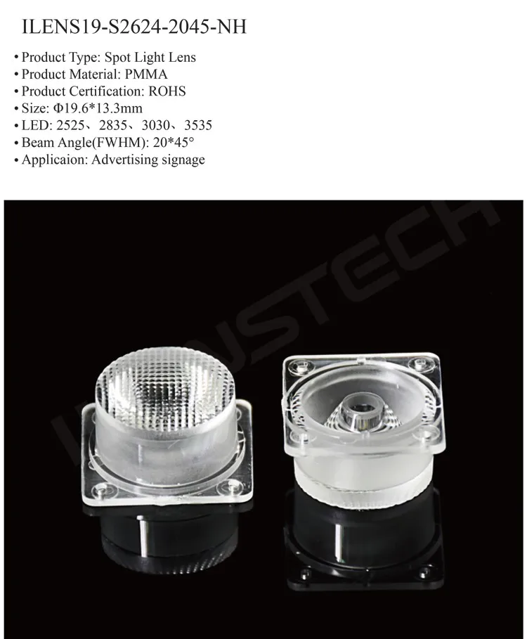 20mm LED Lens - PMMA Spotlight Optics for Efficient Lighting