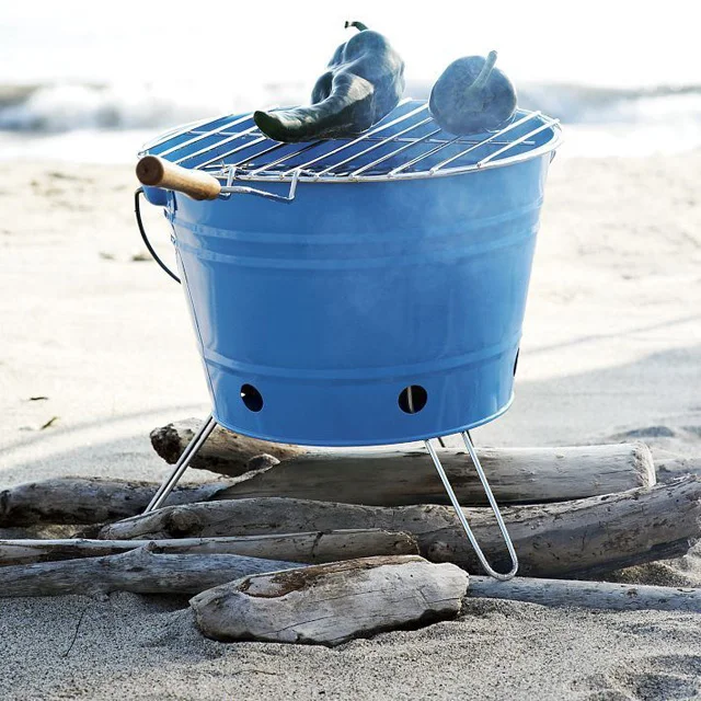 Outdoor Colorful Charcoal Bucket Barbecue Grill by Nenghua