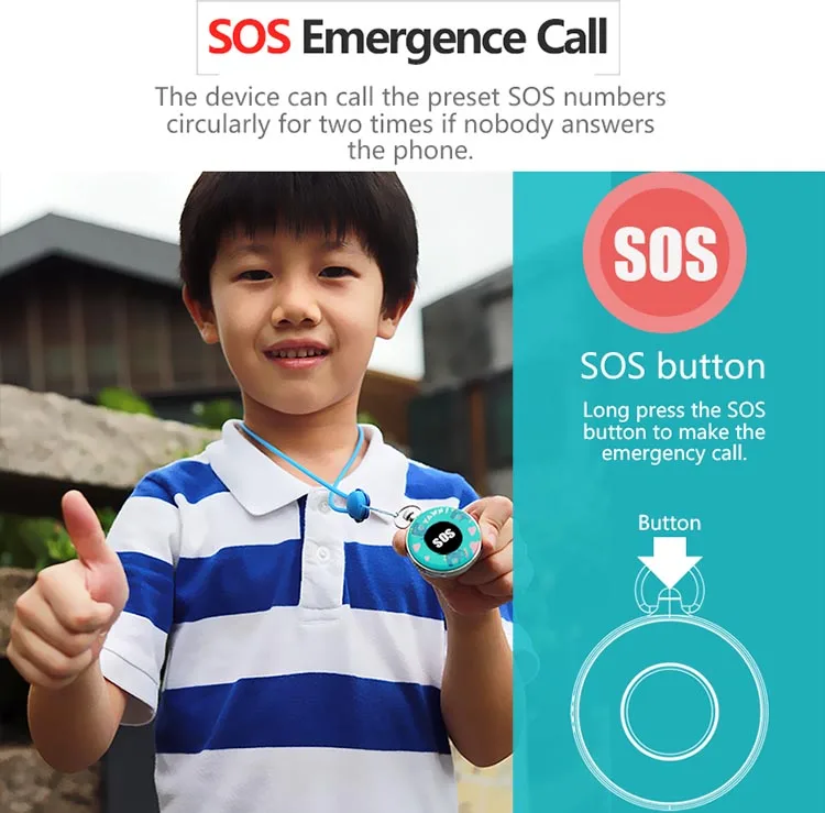 Sentar Smart Mini Gps Tracker Round Type Tracking Device Clock Tracker ...