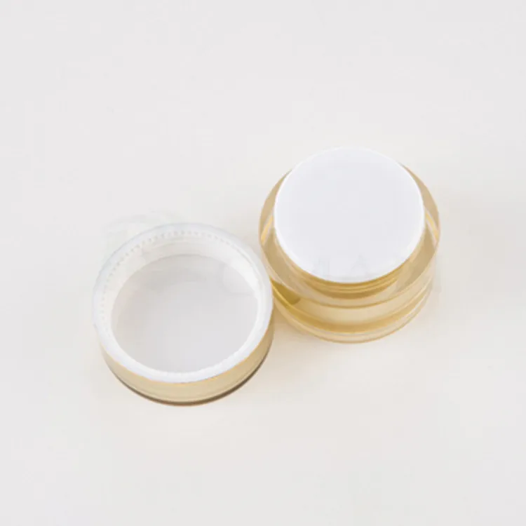 Gold Luxury Face Cream Jars/containers,Plastic Cosmetic Jars - Buy ...