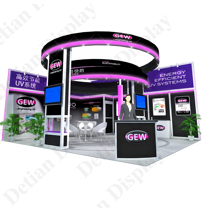 Aluminum Modular Corner Trade Show Booth - Buy Aluminum Trade Show ...