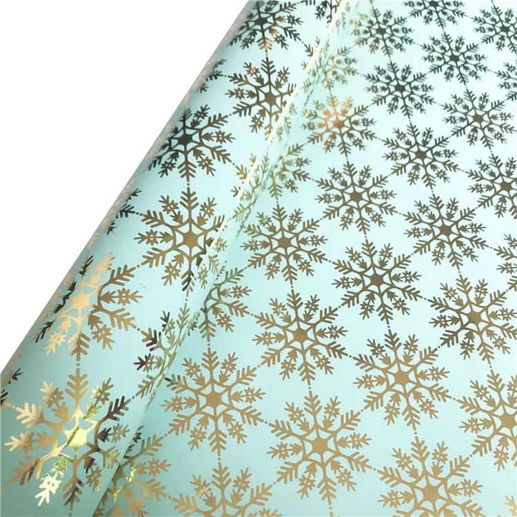 Wholesale Ink Color Flower Foil Wrapping Paper Double Sided Paper ...
