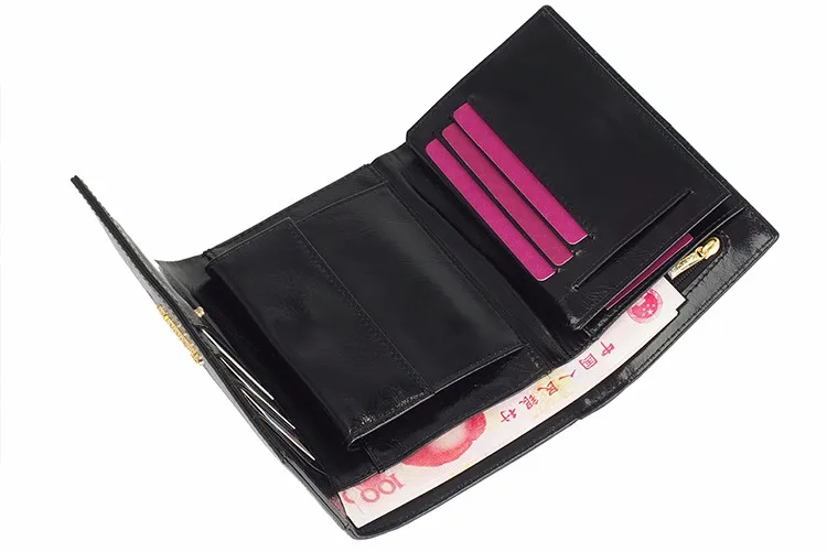 Italian Leather Long Style Leather Wallets Women Bags Women's Purse ...
