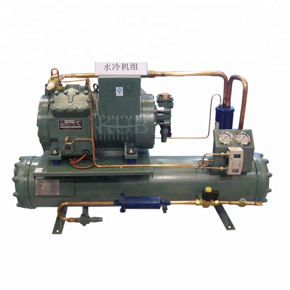 4fc3.2 4fes-3 3hp Bitzer Water-cooled Semi-hermetic Condensing Unit ...
