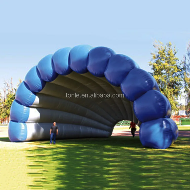Custom Outdoor Acoustical Inflatable Sea Shell Stage Cover