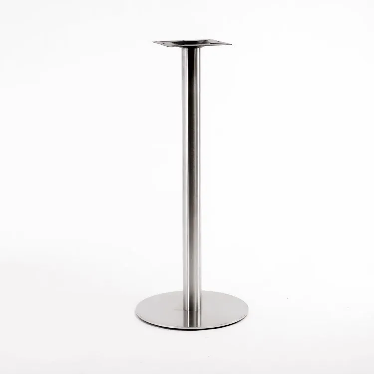 Silver Chrome Table Base Leg For Restaurant Cafe Bar Club - Round - Buy ...