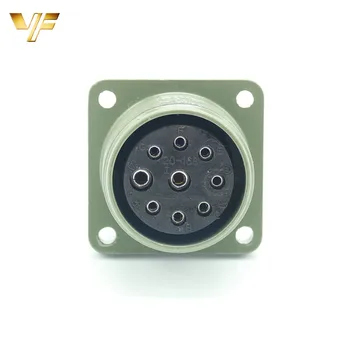 Round 9 Pin 23 Amp Male Bulkhead Waterproof Wire Harness Power Auto ...