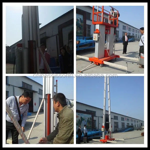 High Rise Window Cleaning Equipment Telescopic Hydraulic Man Lift - Buy ...