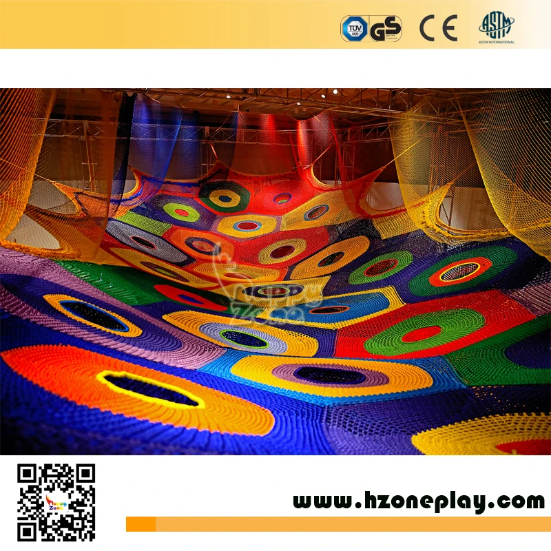 Handcraft Crocheted Rainbow Net Balls And Trees For Kids Indoor ...