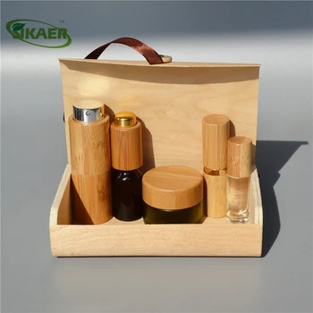 Bamboo Cosmetic Packaging Skin Care Products Makeup Set Series - Buy ...