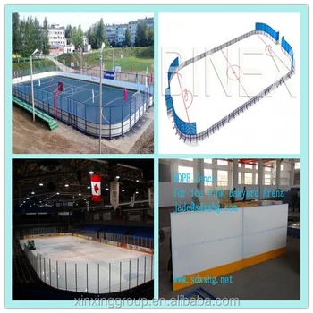 Ice Hockey Shooting Rink Skating Plastic Boards/barrier/fence - Buy Ice ...