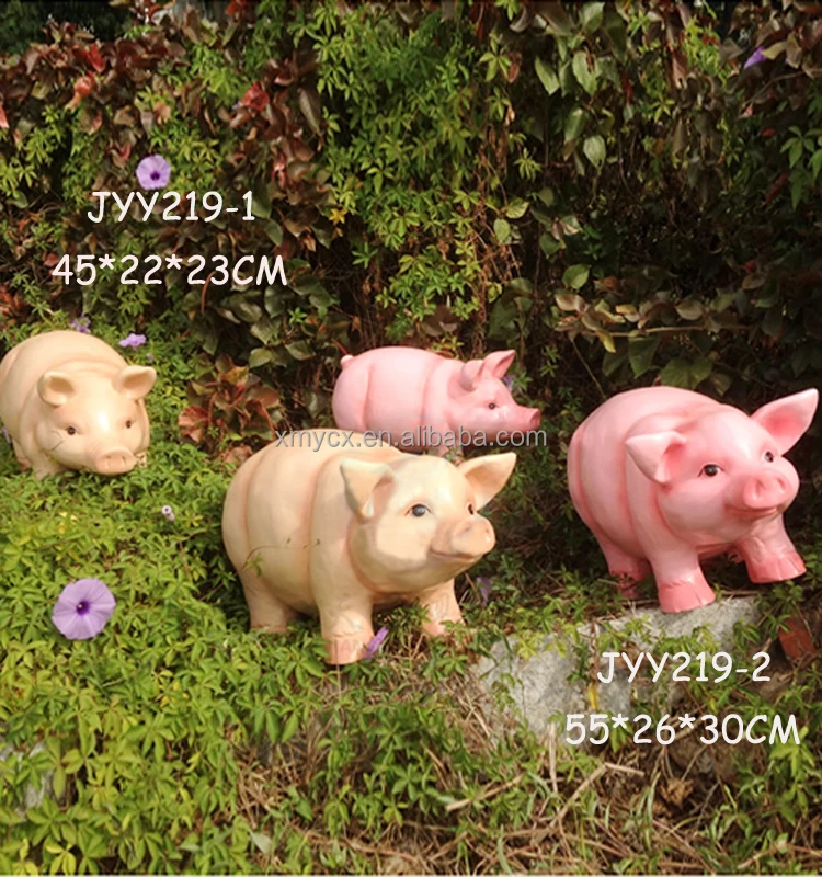 Outdoor Cute Resin Animal Garden Pig Statue - Buy Garden Pig Statue ...