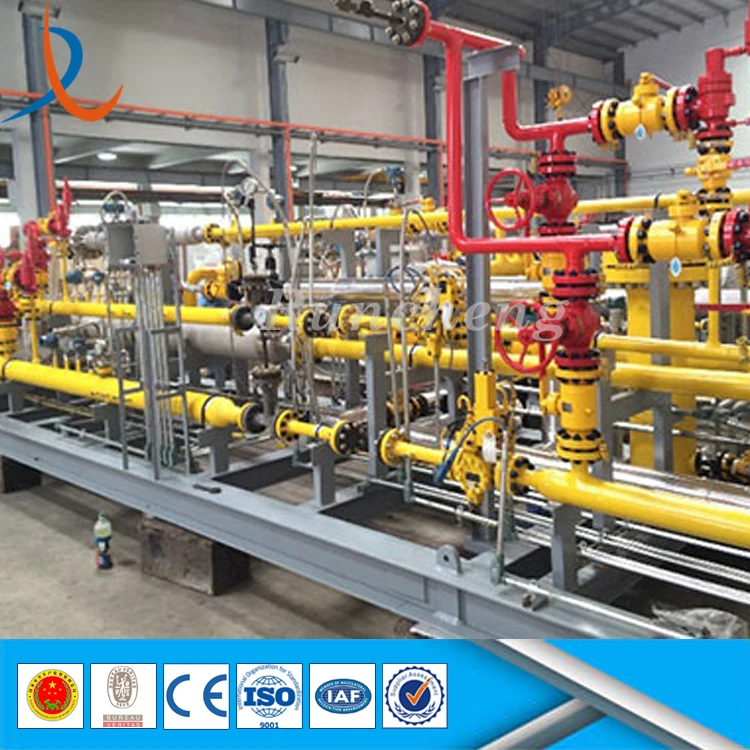 Skid-mounted Natural Gas Pressure Metering And Regulating Station For ...