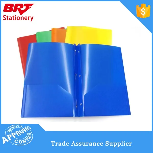 5 Colors 2 Pockets Transparent Clear Pp Plastic File Folder A4 - Buy Pp ...
