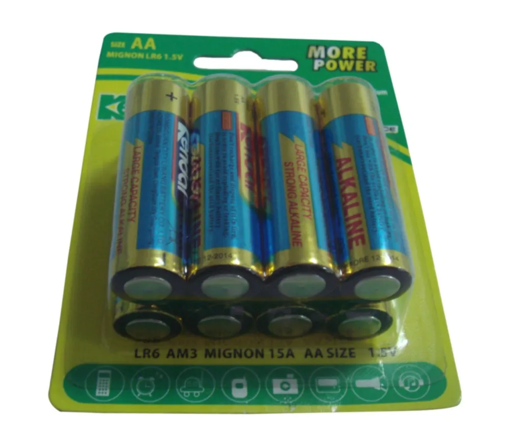 Lr6 Battery Aa/lr6/am3/1.5v Alkaline Battery Customized Battery - Buy ...