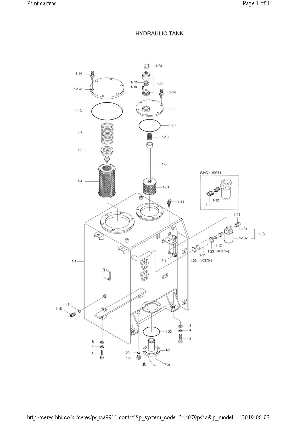 Excavadora Tanque Hidráulico Assy Filtro 31e9-0084 Xjdh-01241 F14600290 ...
