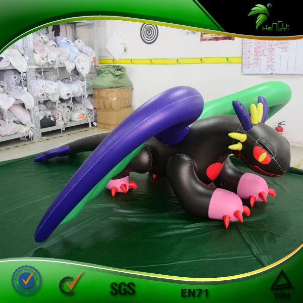 Ride On Inflatable Toothless Dragon Hongyi Inflatable Animals Toy ...
