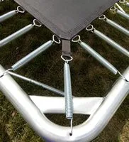 14x16ft High Bounce Spring Black Plating Outdoor Trampoline