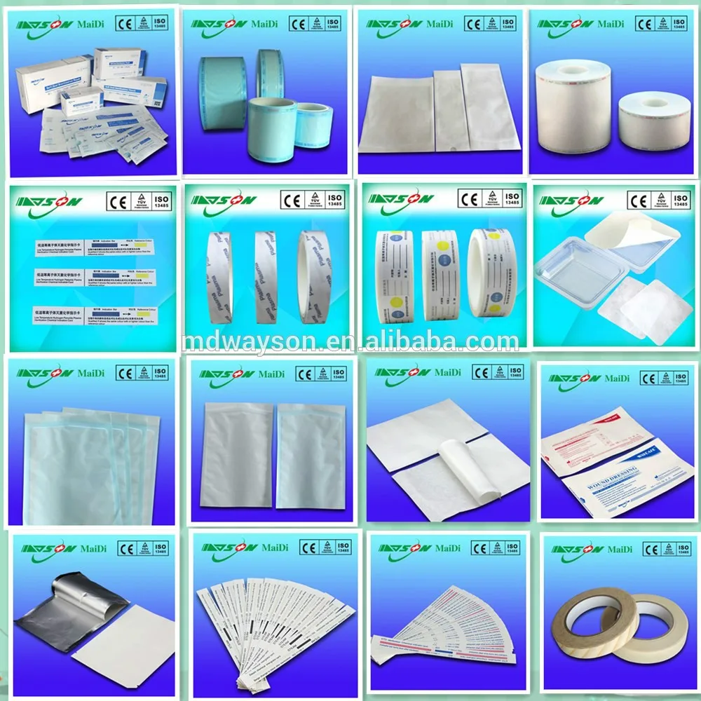 Medical Sterile Paper Film Packaging Pouch For Medical Gauze - Buy ...