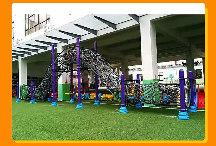 Newest Outdoor Jungle Gym Fitness Climbing Rope Tunnel Bridge With ...