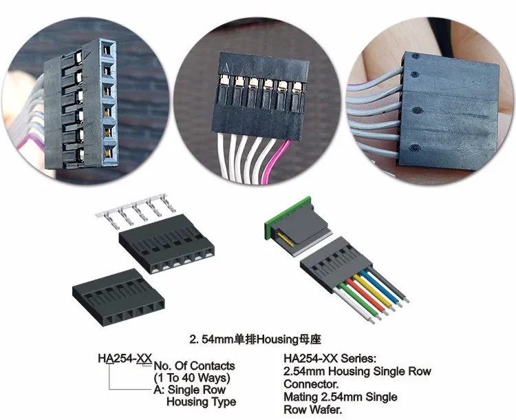 2.54mm 1 Pin Jumper Wire Connector Cables For Pic And Avr ...