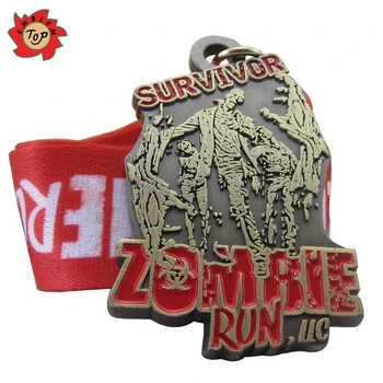 Newest!! Sale Customized Metal Game Medal,Zombie Run For Game Player ...