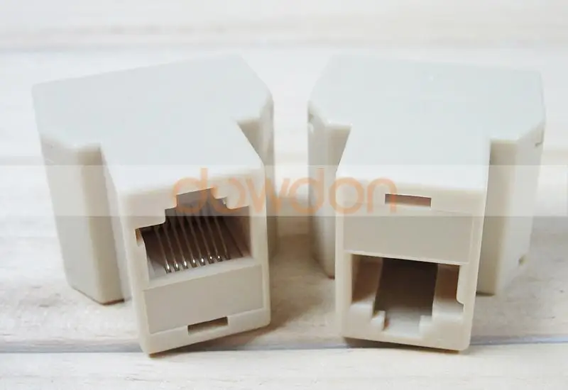 Rj45 Splitter Connector 1 To 2 Ways Rj45 Interface Splitter For Cat5 ...