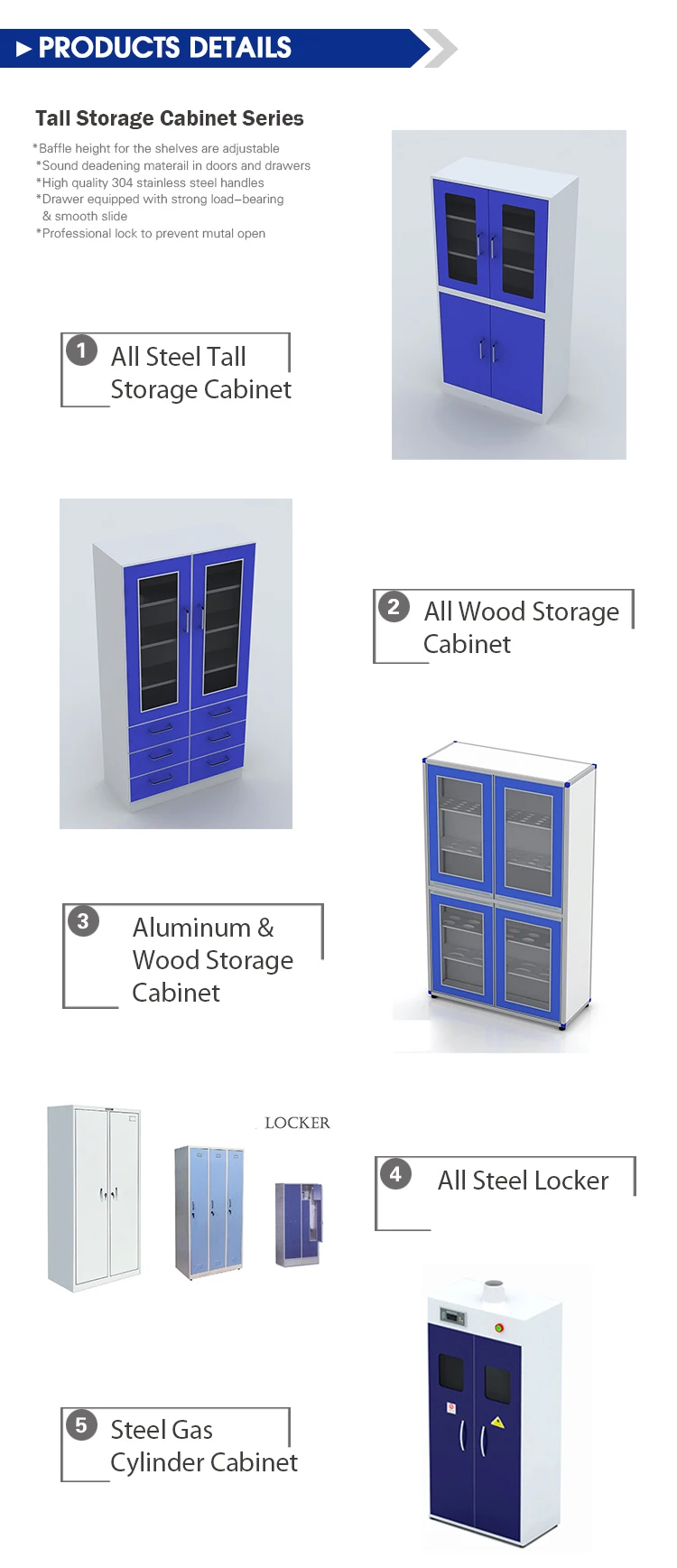 Physics Lab Chemical Safety Storage Gas Cylinder Cabinet With Gas Leak ...