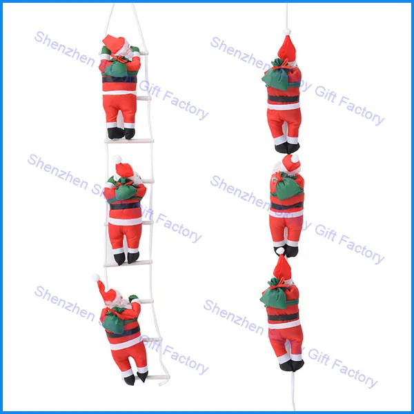 Promotional Hanging Chrimas Gift Indoor Santa Claus Climbing Rope ...