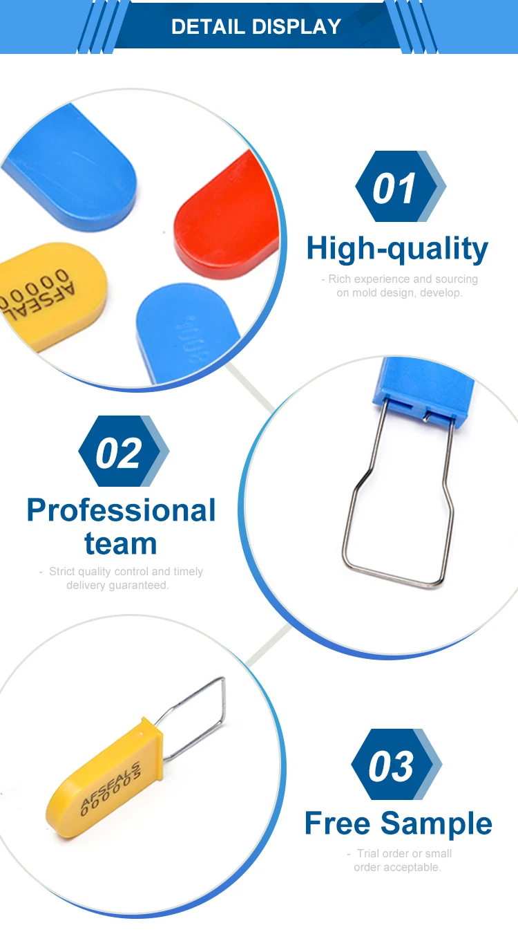 P 01 Plastic Lock Security Padlock Seal Custom High Security Logistics ...