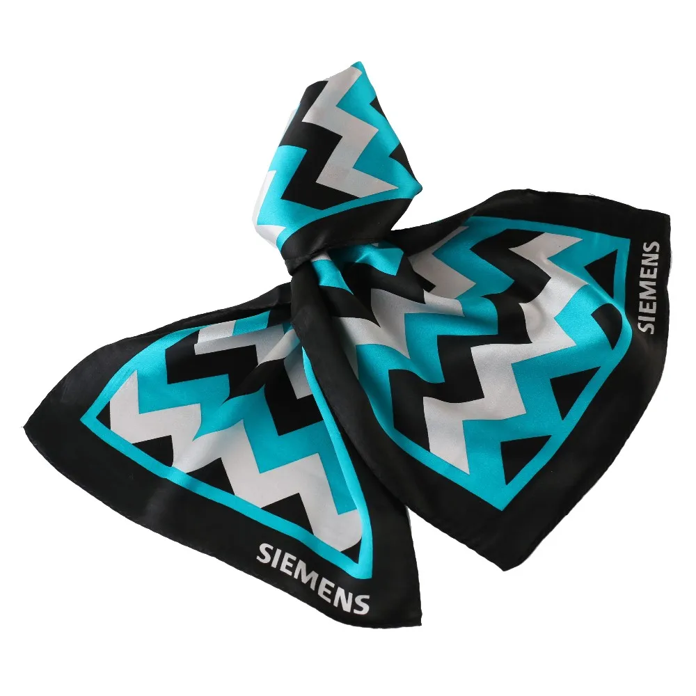 Fashion Style Printed Silk Logo Scarf For Women - Buy Logo Scarf,Silk ...
