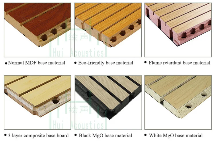 Grooved Mdf Sound Proof Wall Flexible Wood Veneer Decorative Panel In ...