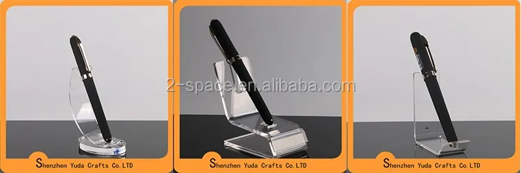 Office Stationery Display Transparent Single Pen Display Block Solid ...