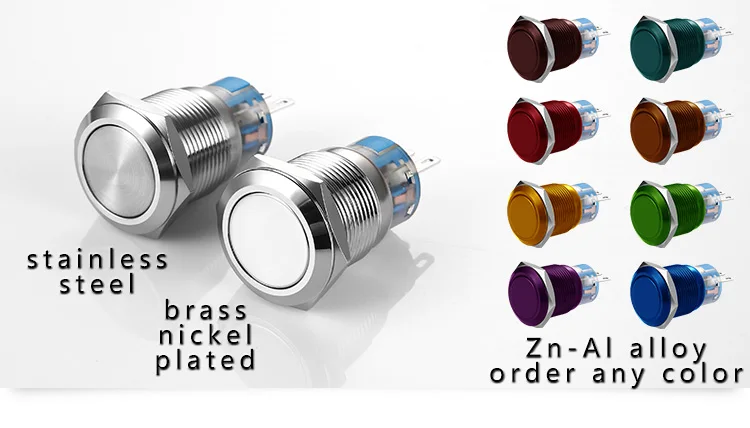 Jiaben Jinding 19mm Dpdt Double Speed Momentary Switch