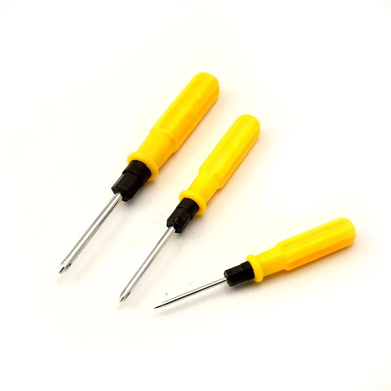 Yellow Handle Slotted Phillips Screwdriver - 6.7 Inch