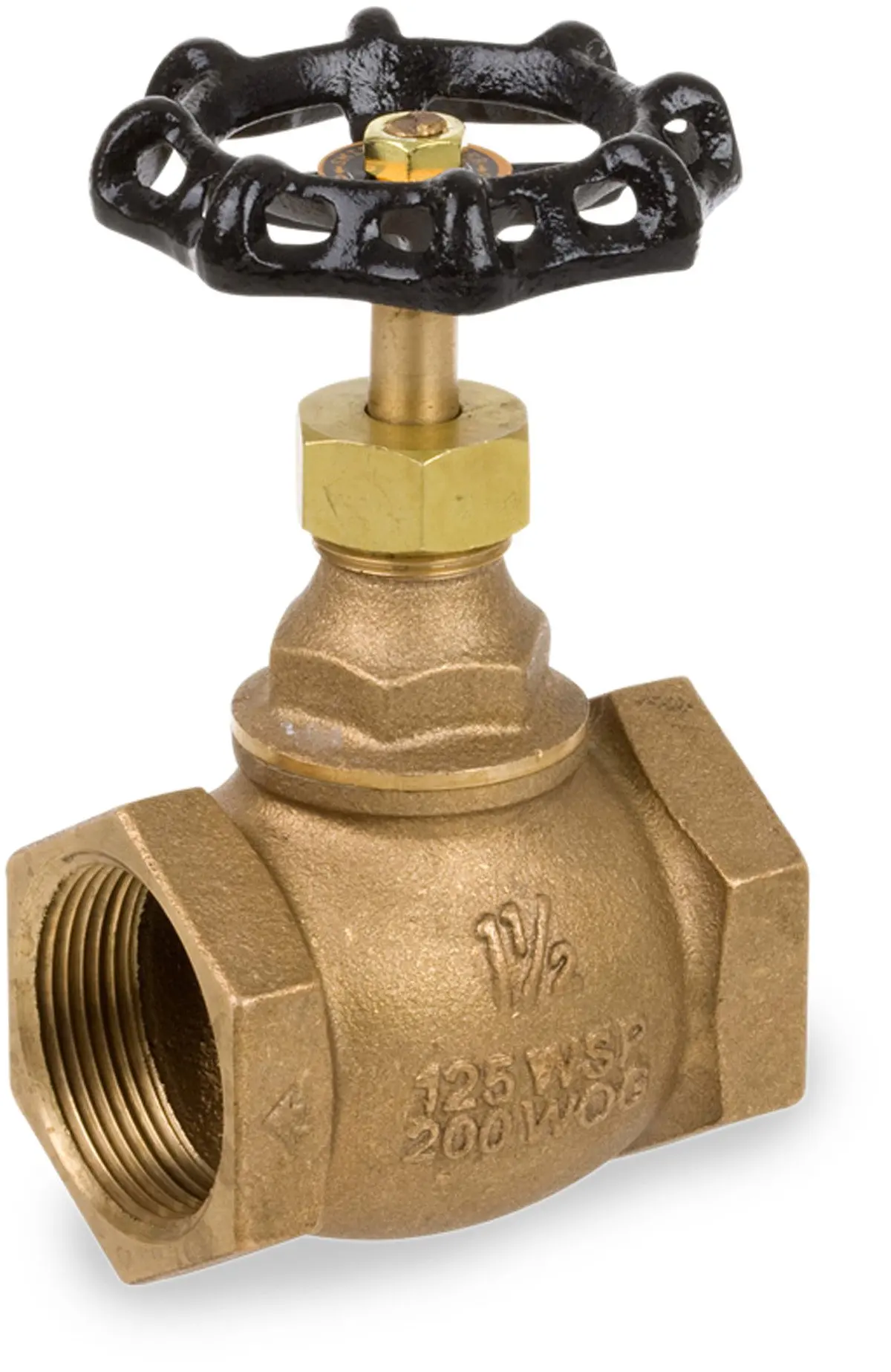 3/4 NPT Female Threaded Bonnet Inline Milwaukee Valve 502 Series Bronze ...