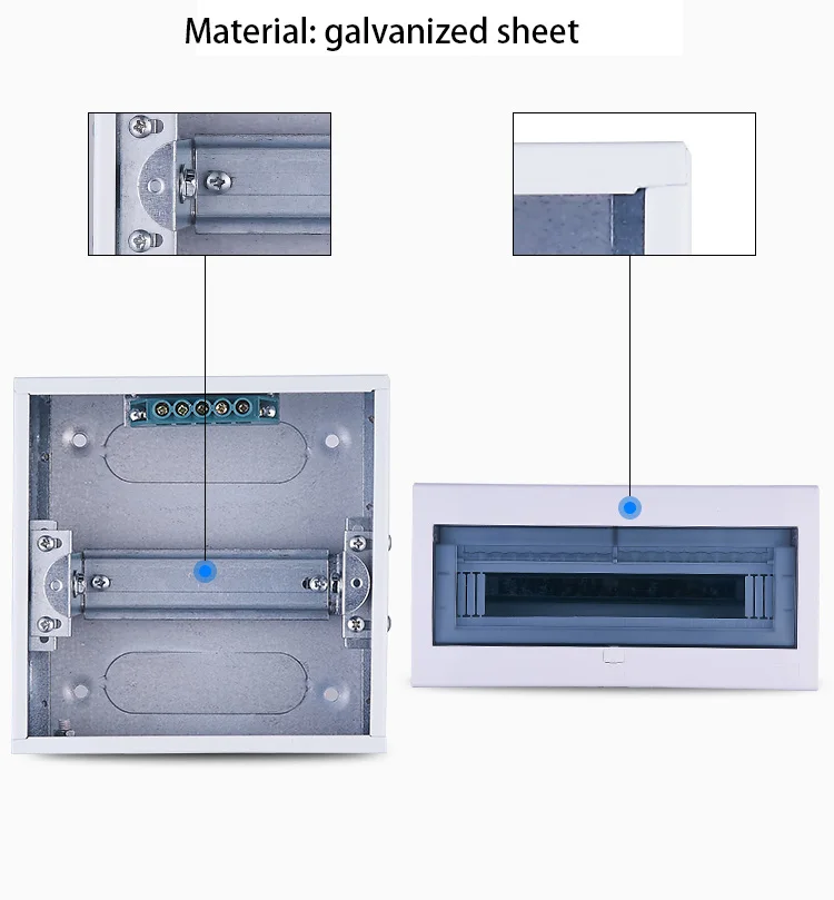 Dark Install Power Box Household 14 Indoor 15-18 Circuit Lighting Distribution Box Strong ...