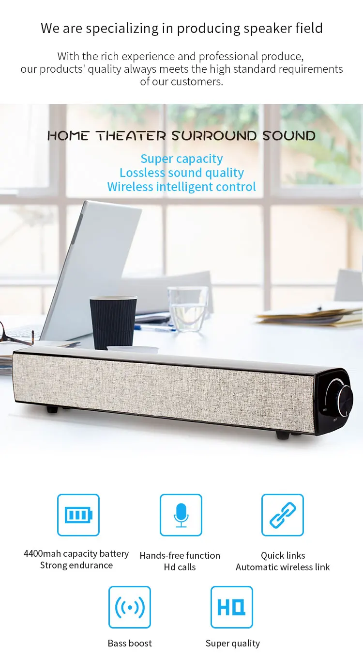 2018 Home Theater Music System Sound Bar Wireless Speaker With Fm Usb ...