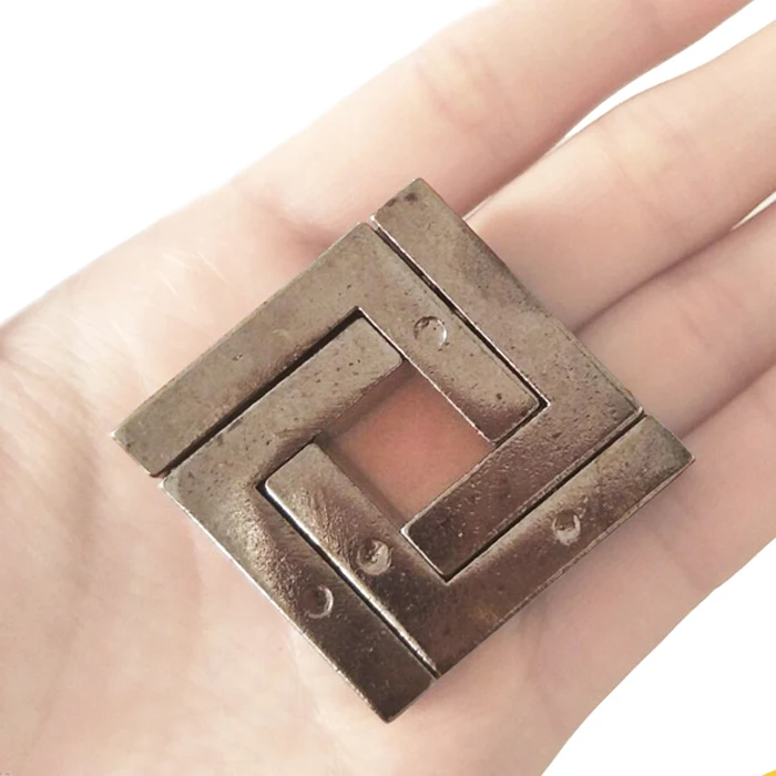 Metal Ring Puzzle Solution Brain Teaser Puzzles Cast Puzzle - Buy Brain ...