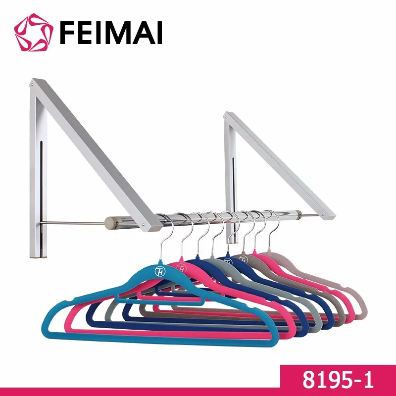 Aluminium Triangle Double Clothes Hanger Adjustable Folding Clothes ...