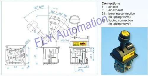 Hyva 比例空气控制阀 14750665 H 14750667 H Bkqf34-a - Buy Tipper Air Controls ...