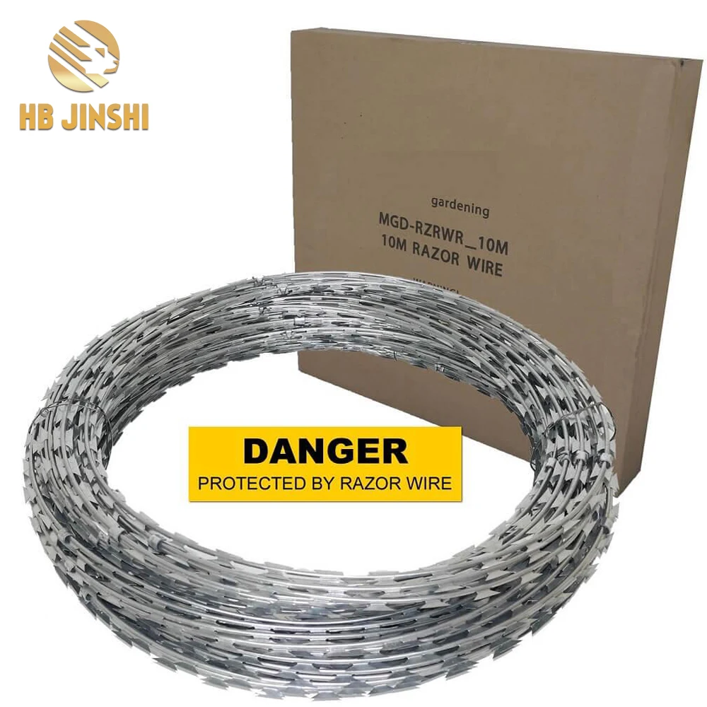 980mm Coil Concertina Steel Razor Barbed Wire - Durable Protection