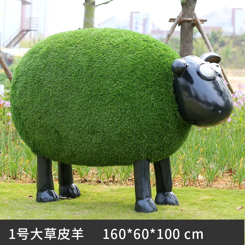 Artificial Hand Crafted Life Size Garden Glass Tur Sheep Statues - Buy ...