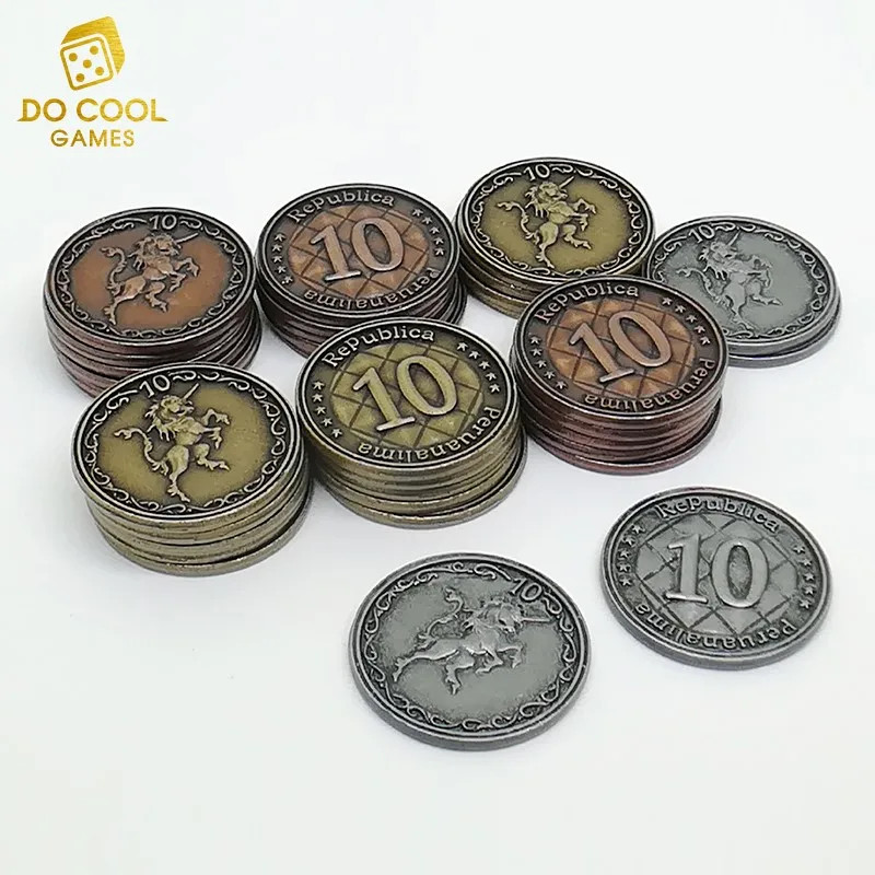 New Design Factory Custom Metal Token For Board Game - Buy Metal Token ...