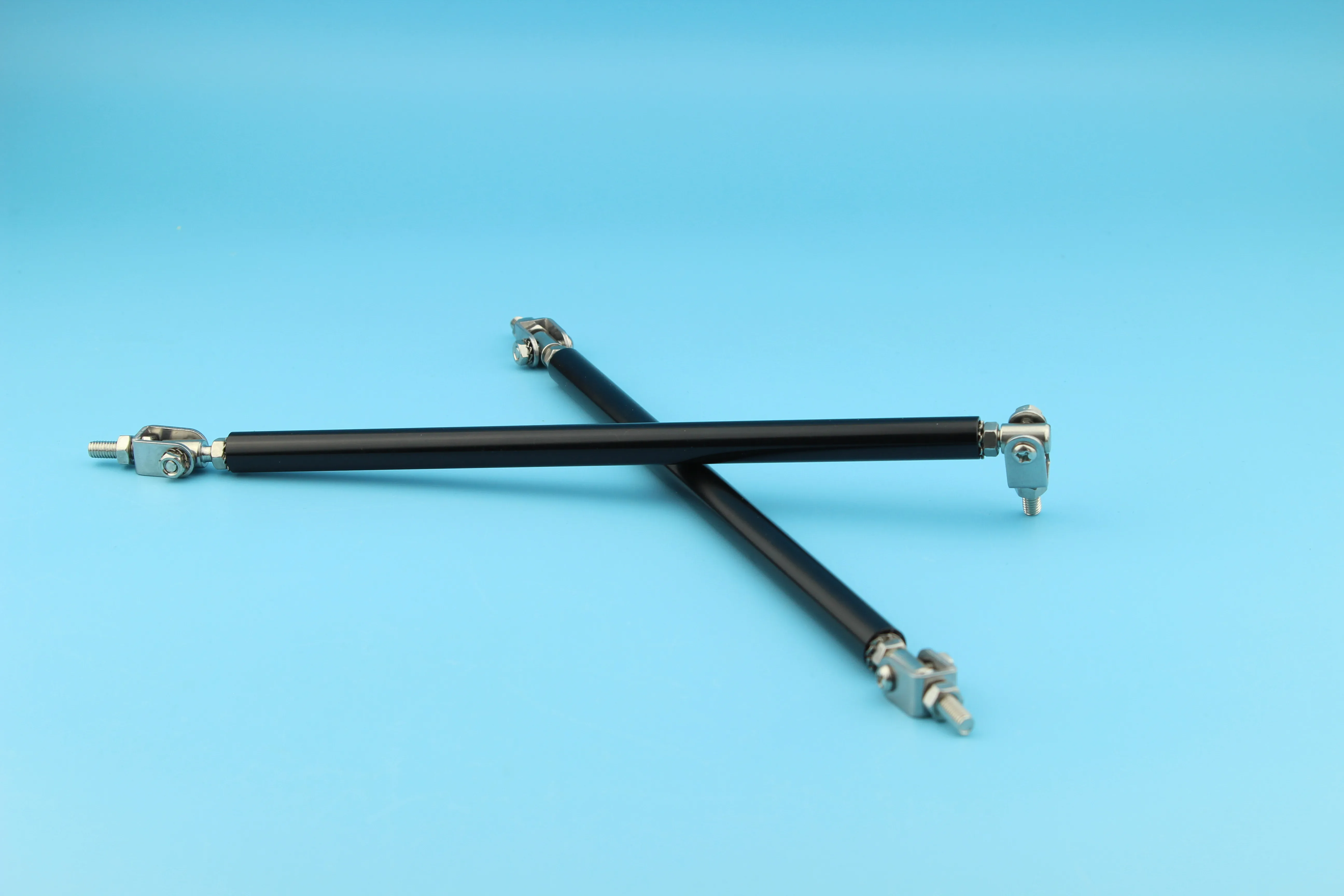 Total Length 150 Mm Car Body Kit A Pair Black Bumper Front Lip Support ...